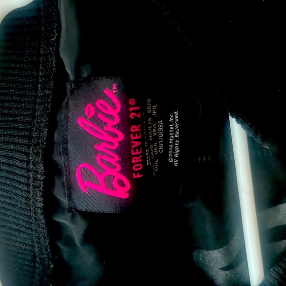 Barbie | Jackets & Coats | Barbie Black Sheer Lettermans Jacket | Poshmark